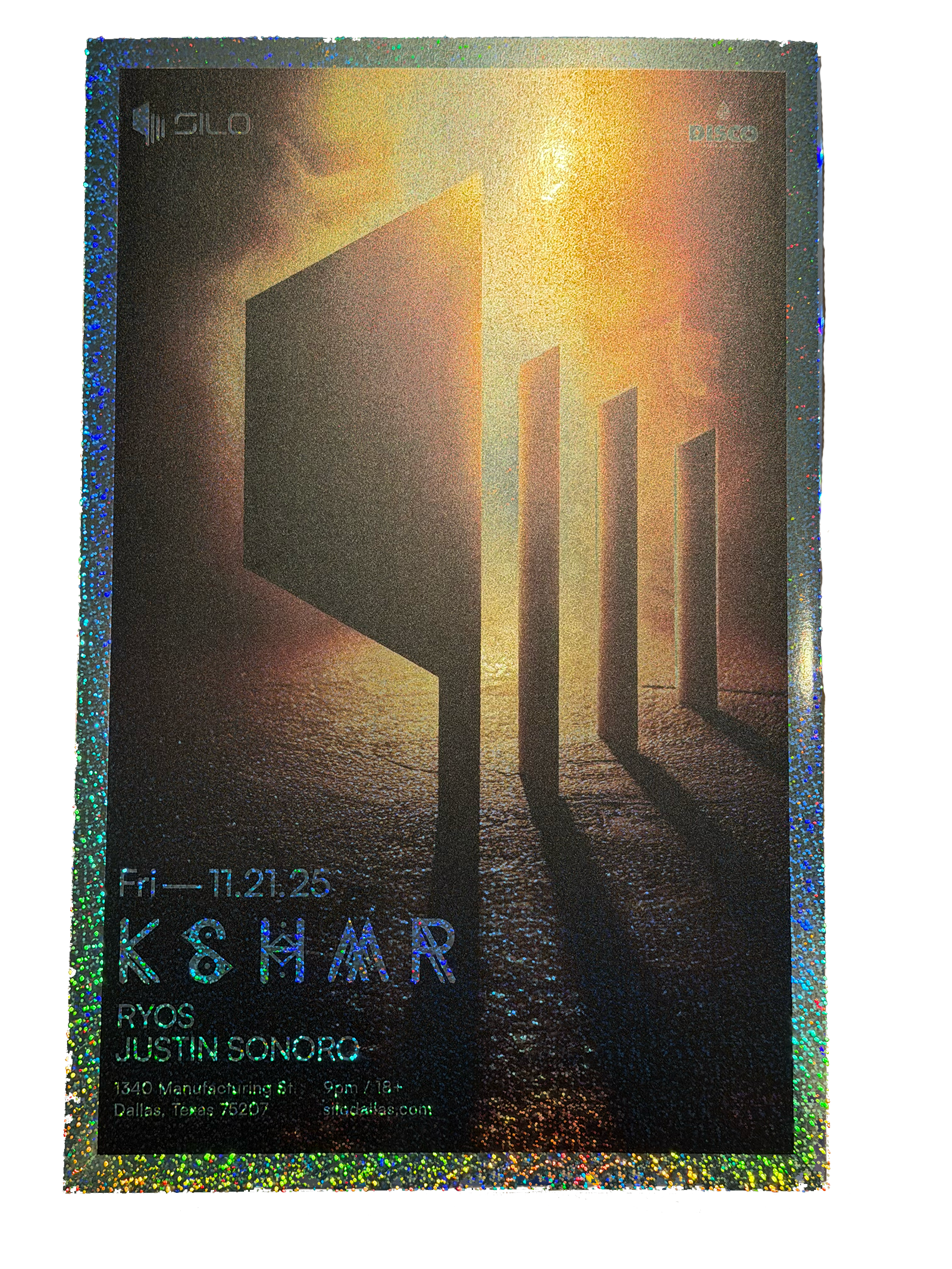 SILO | 11/21/25 | KSHMR Foil Poster – SILO MERCHANDISE