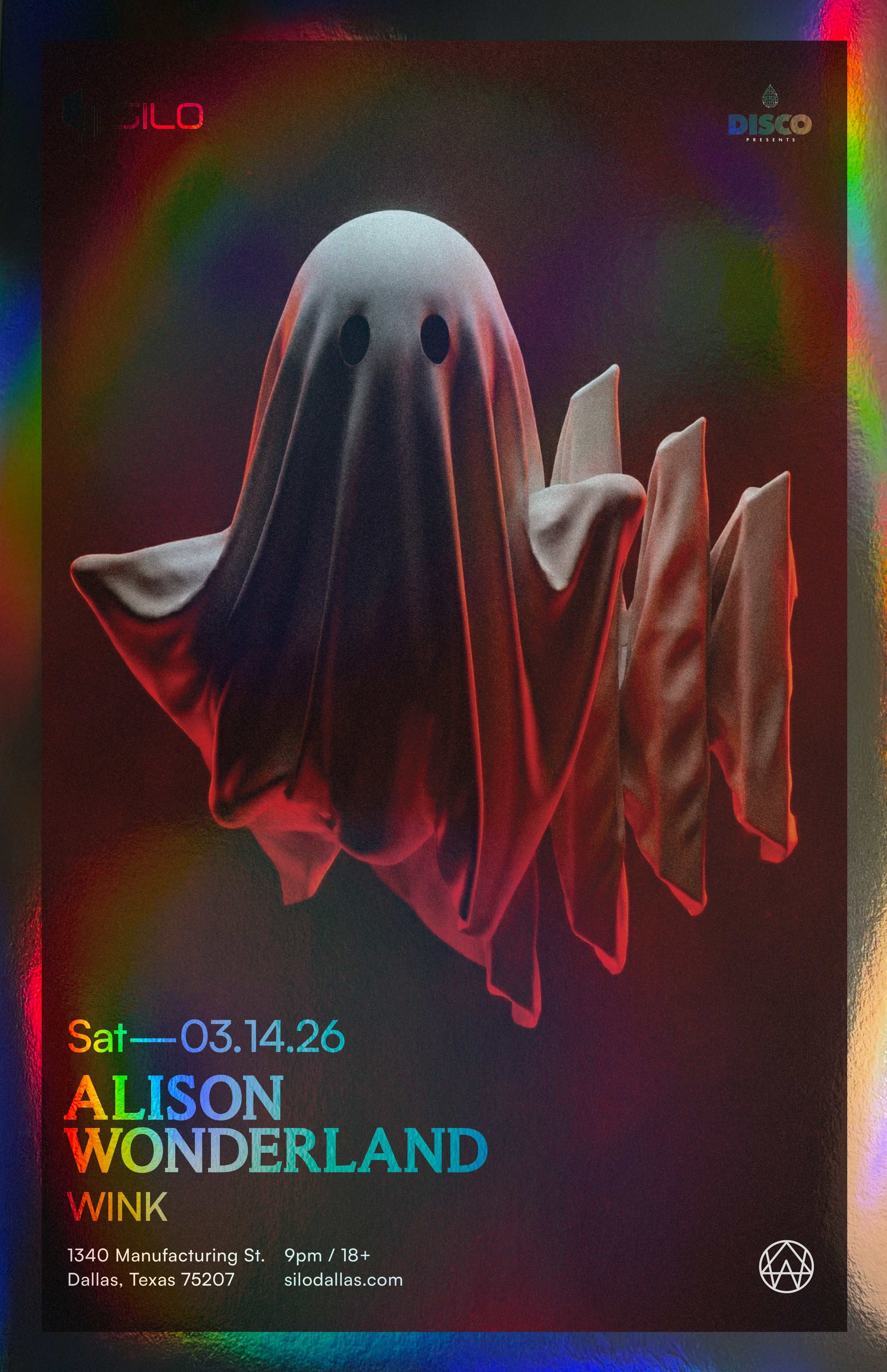 SILO | 3/14/26 | Alison Wonderland Foil Poster – SILO MERCHANDISE